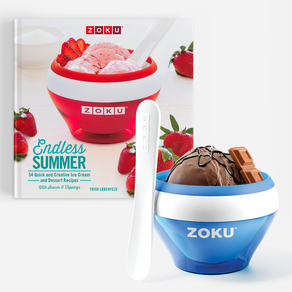 Ice Cream Maker & Recipe Book Bundle - ZOKU