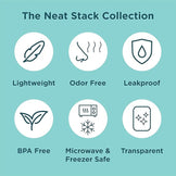 11 Pc Neat Stack | Food Storage Containers for Organized Meal Prep – ZOKU