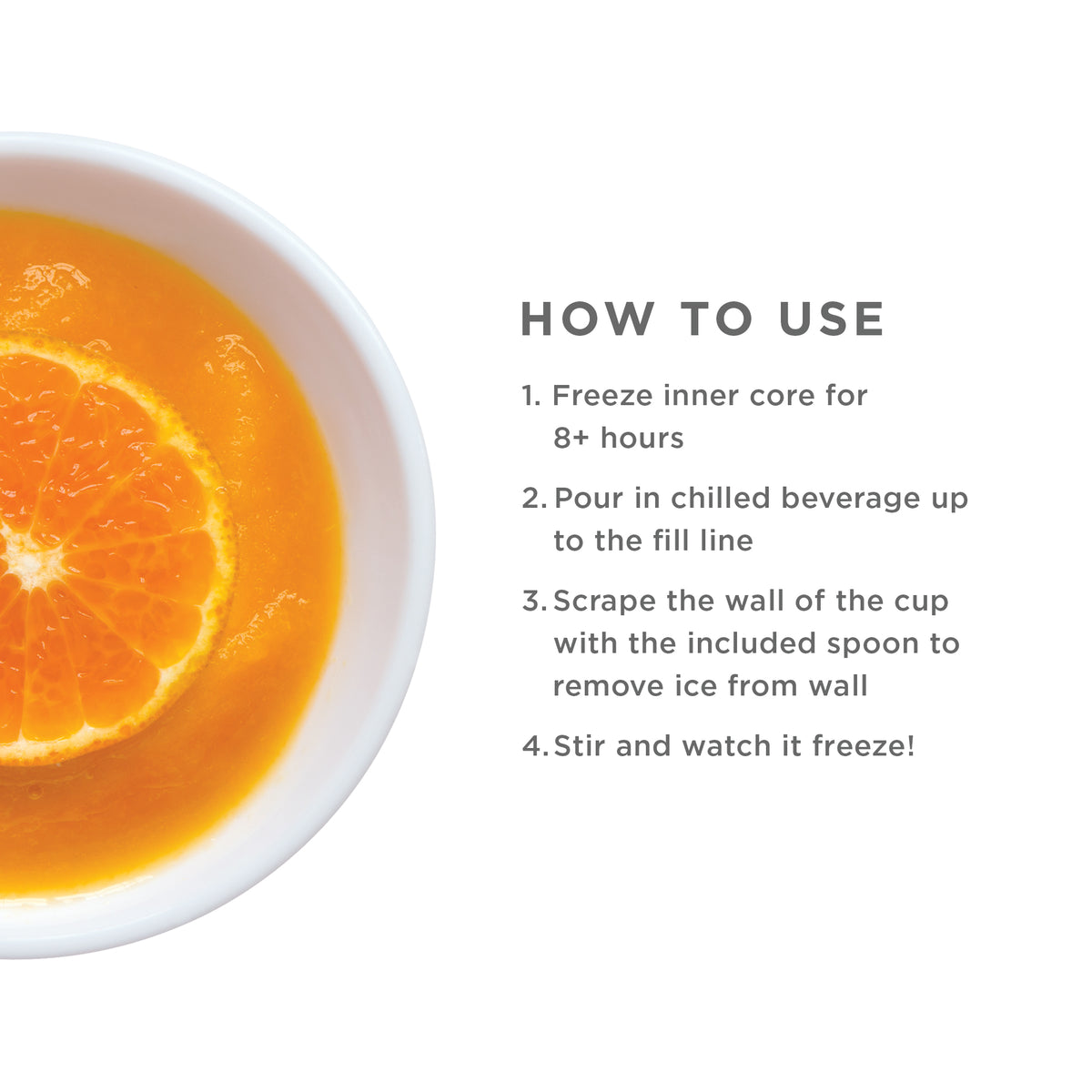 ZOKU Orange Slush & Shake Maker | Compact Quick Freeze Drink Maker