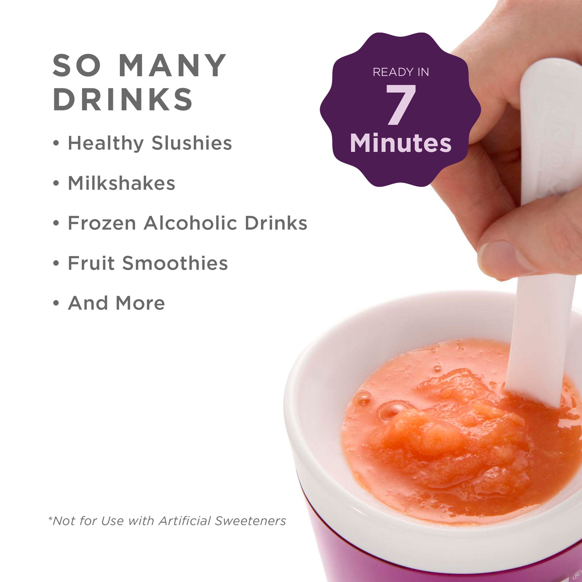 ZOKU Purple Slush & Shake Maker | Compact Quick Freeze Drink Maker