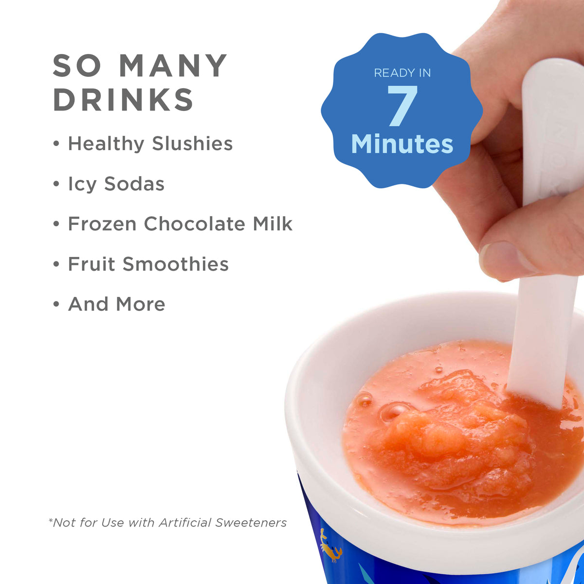 ZOKU Shark Slush & Shake Maker | Compact Quick Freeze Drink Maker