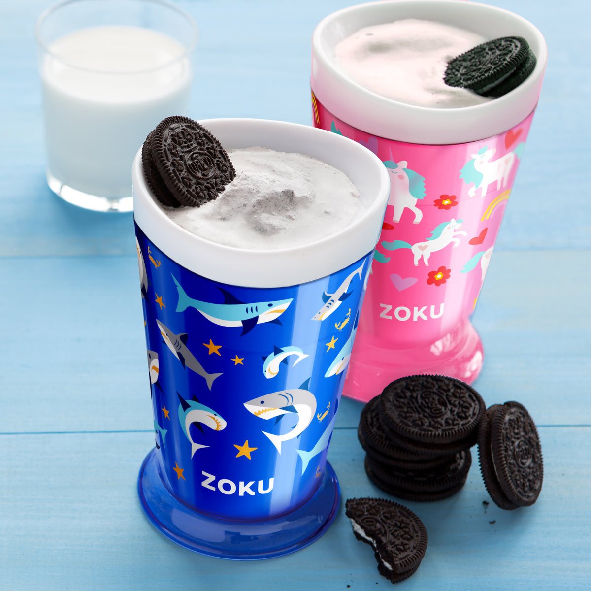 ZOKU Shark Slush & Shake Maker | Compact Quick Freeze Drink Maker