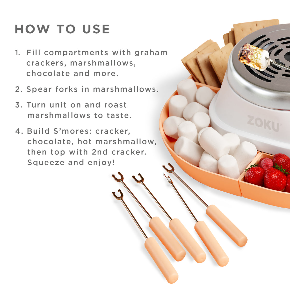 S'mores Maker | Electric Tabletop Indoor S'mores Kit – ZOKU