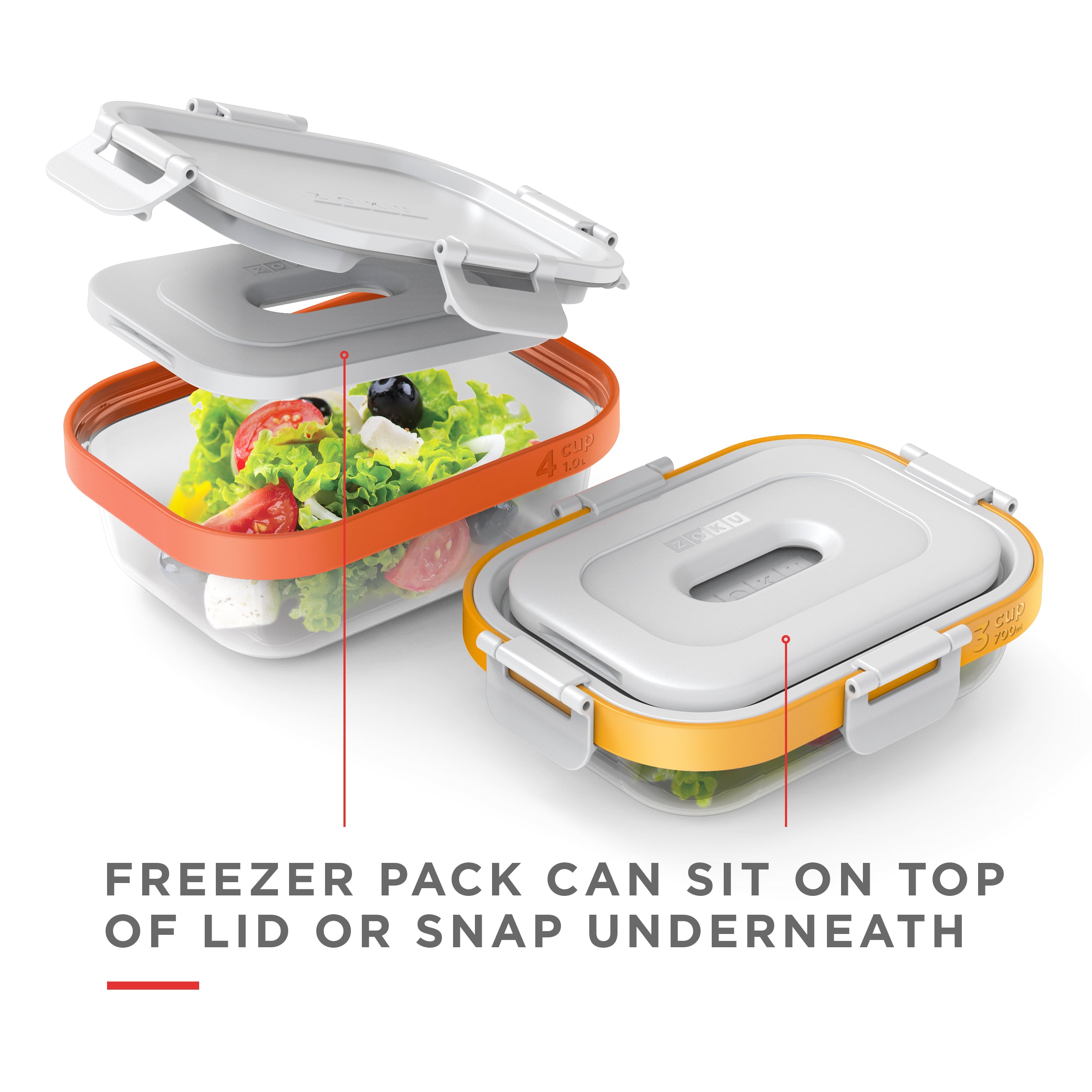 11 Pc Neat Stack | Food Storage Containers for Organized Meal Prep - ZOKU