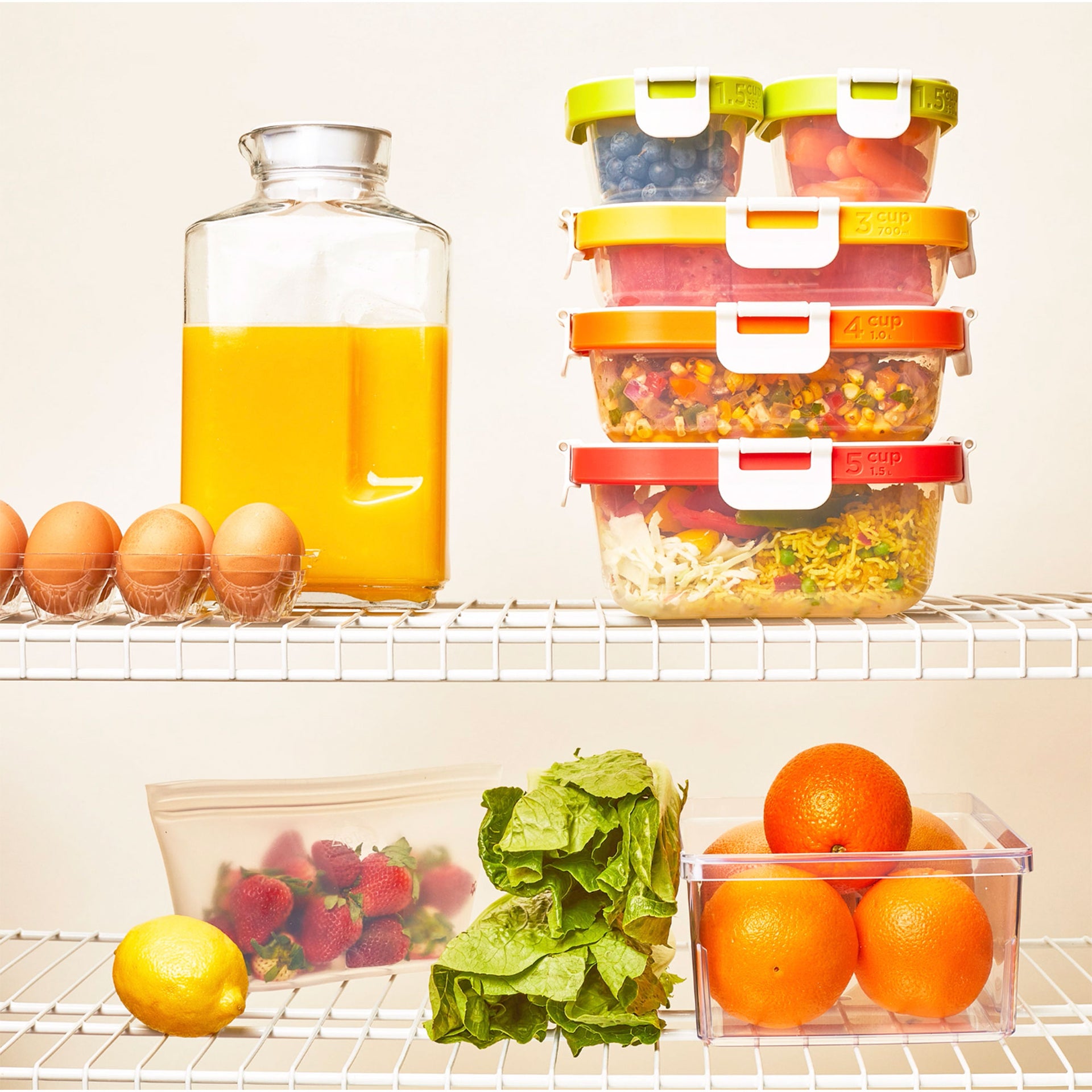 11 Pc Neat Stack | Food Storage Containers for Organized Meal Prep – ZOKU