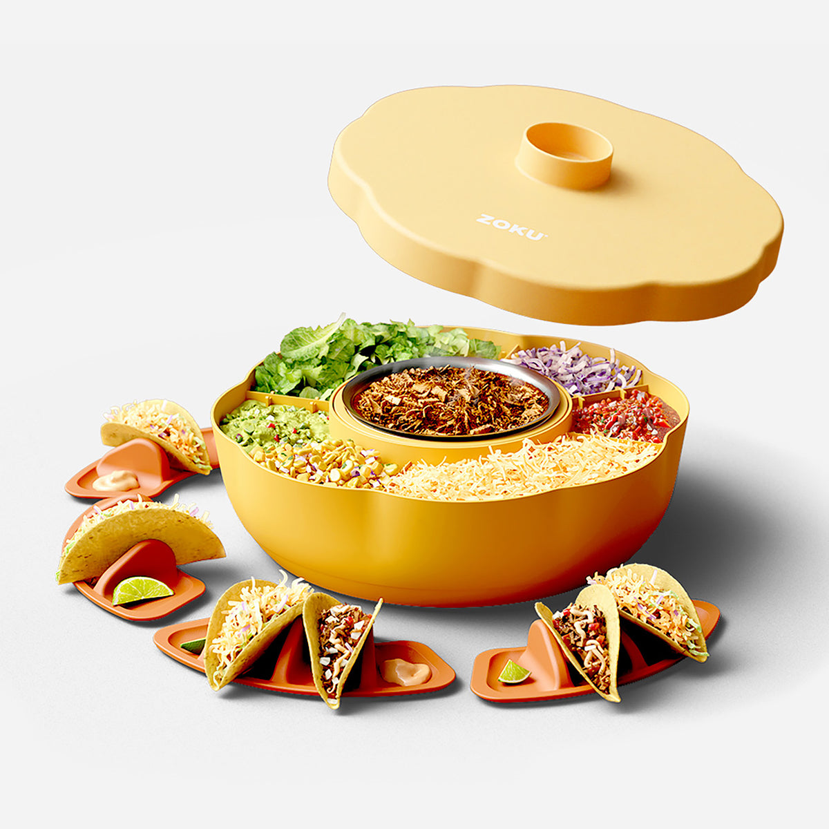 Taco Serving Set | Divided Tray for Taco Tuesdays – ZOKU