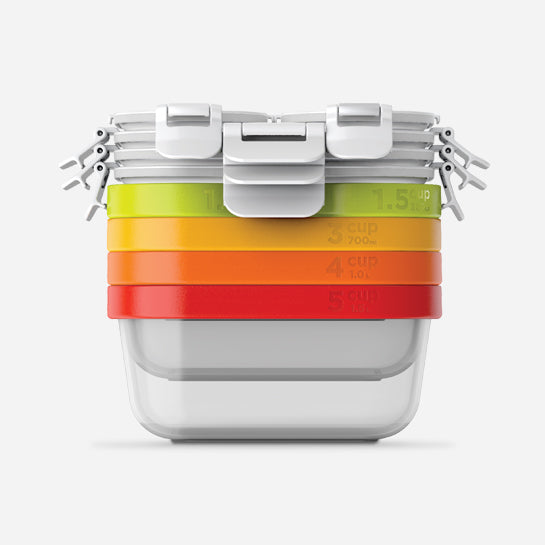 11 Pc Neat Stack | Food Storage Containers for Organized Meal Prep - ZOKU